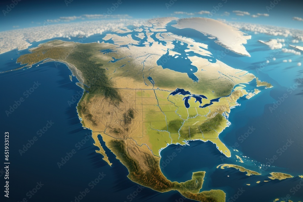 A detailed map of the United States of America. Perfect for educational ...