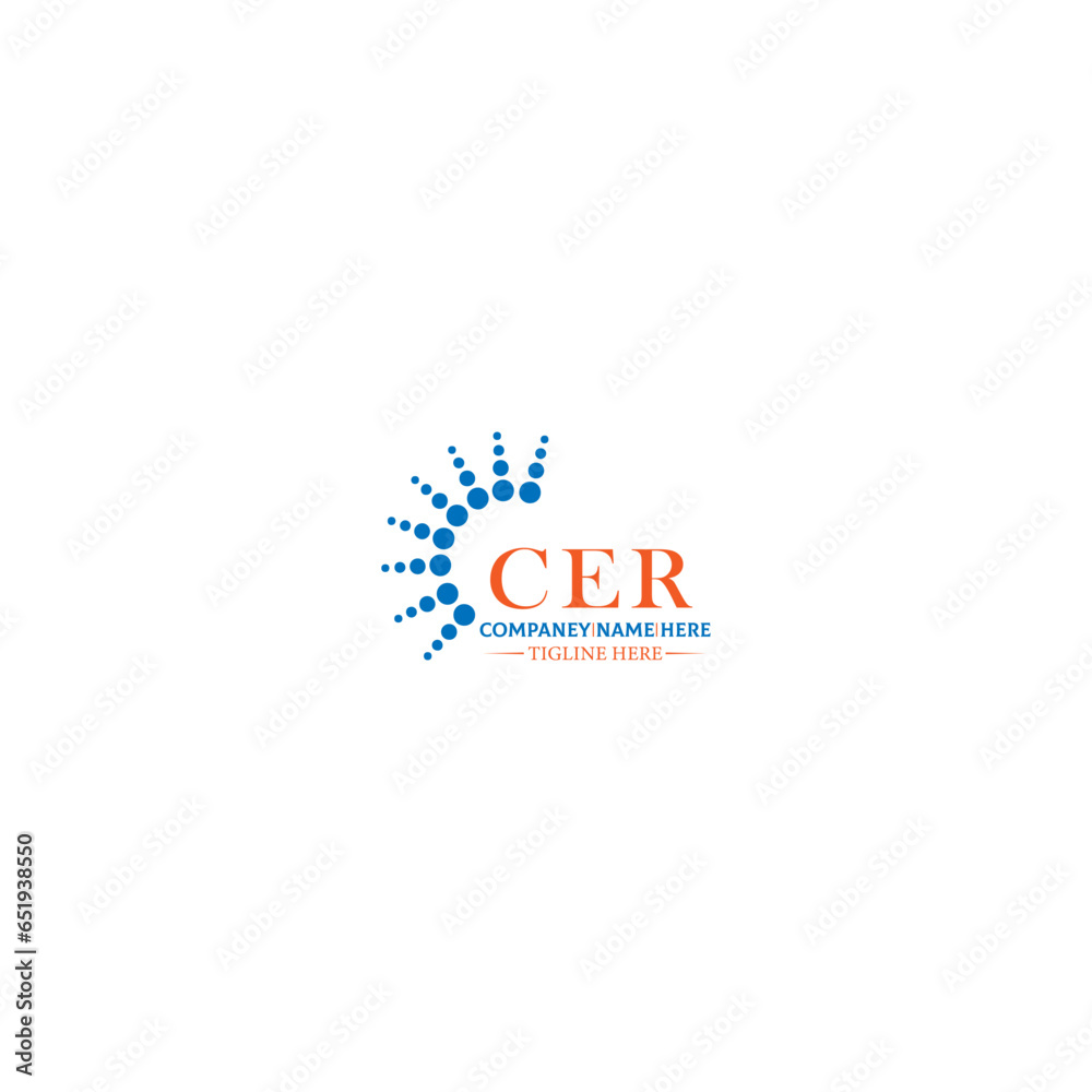 CER letter logo design in 3 style. CER polygon, circle, triangle ...