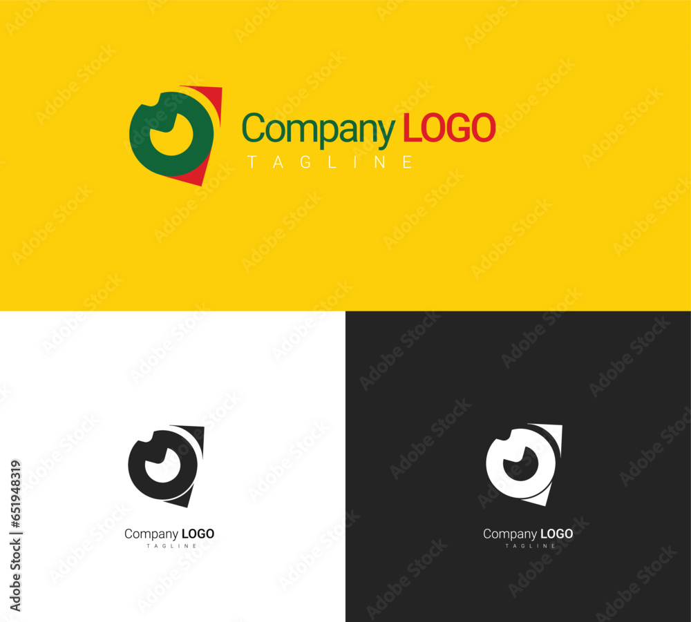 M and Q letter logo concept with geometric style. logo built from ...