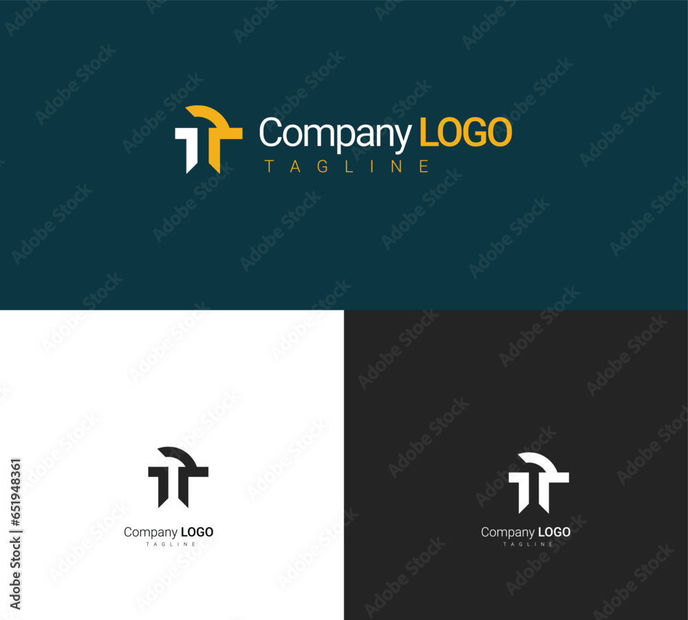 F and R letter logo concept with monogram geometric style. logo built ...