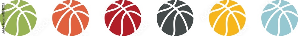 Basketball icon on a transparent background in PNG format Stock ...