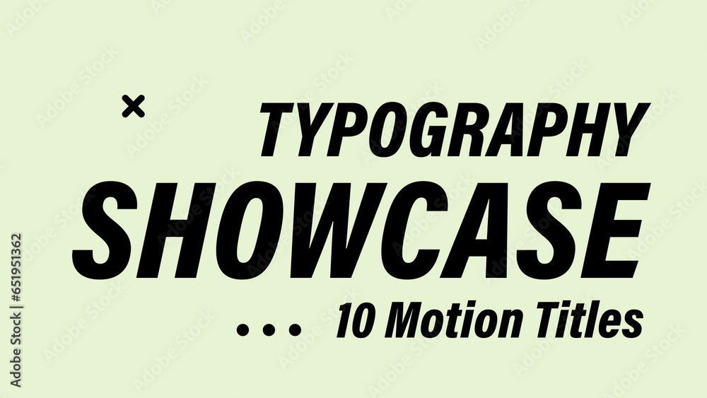 Kinetic Typography Showcase | Animated Titles with Control Panel Stock ...