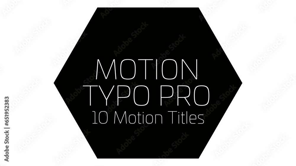 Motion Typo Pro | Animated Titles with Control Panel Stock Template ...