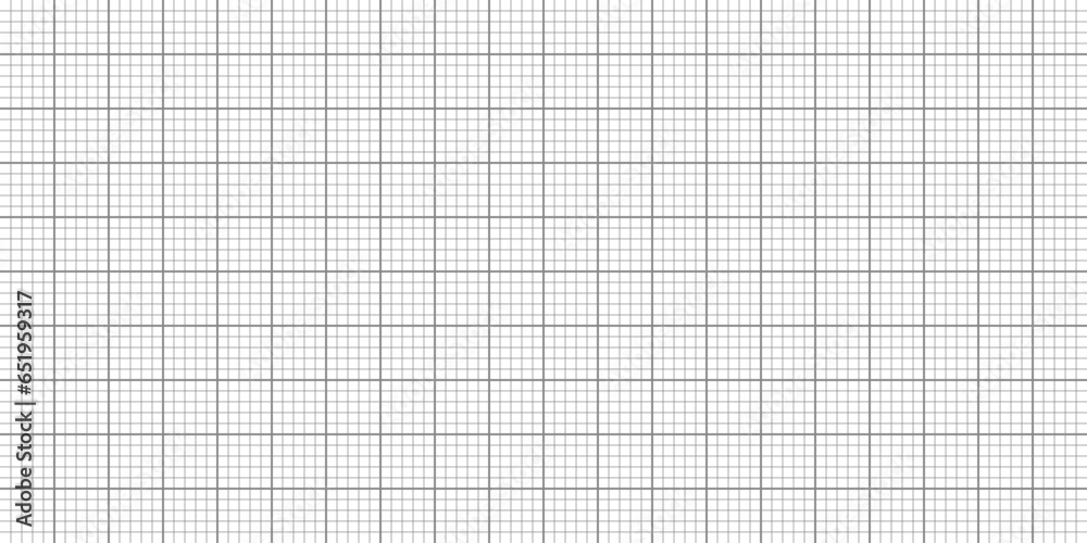 Sheet of graph paper with grid. Millimeter paper texture, geometric ...