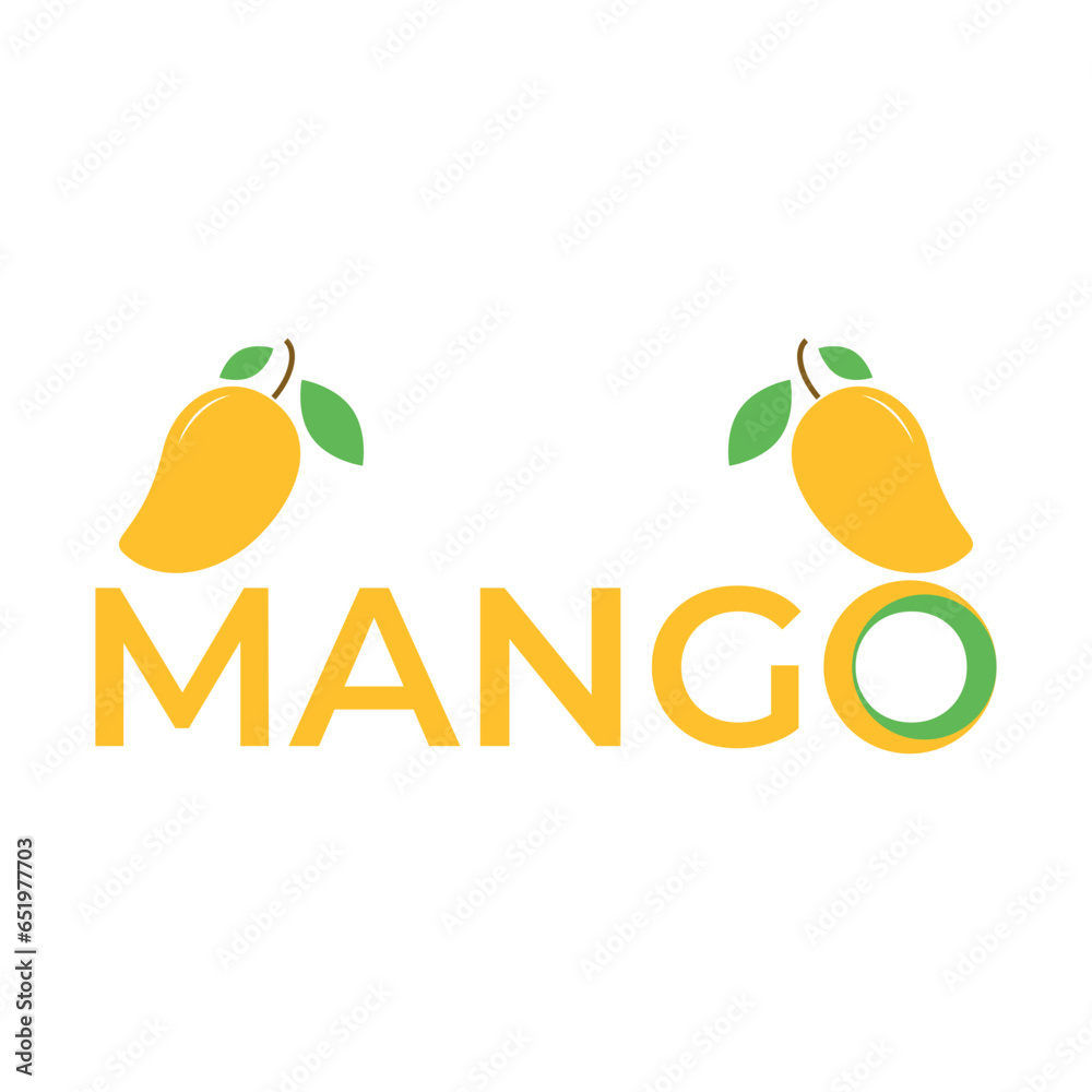 mango fruit logo vector template. mango fruit vector illustration logo ...