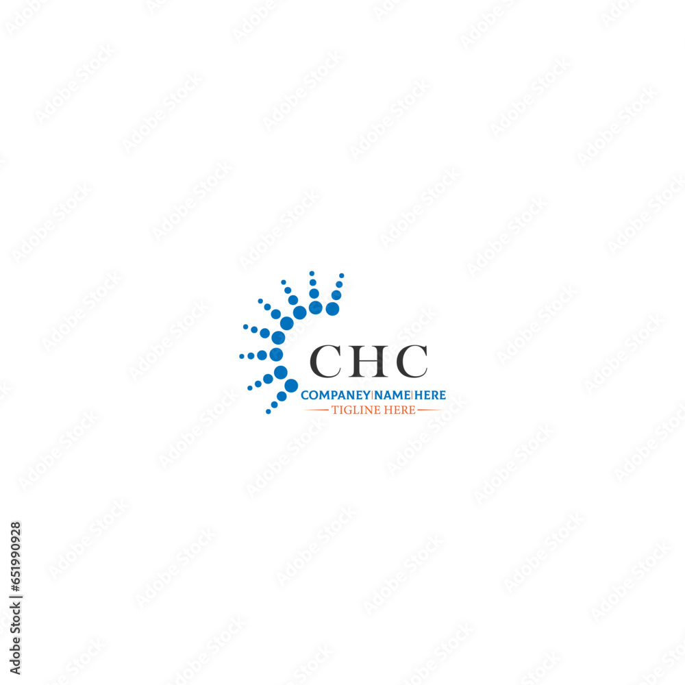 CHC letter logo design in 3 style. CHC polygon, circle, triangle ...