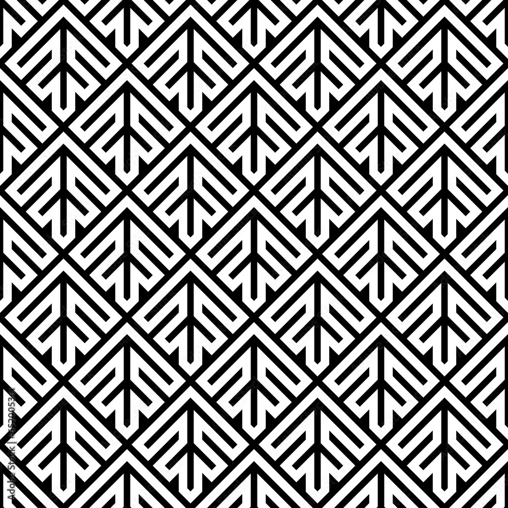 Seamless arrows pattern. Repeated arrowhead shapes background. Squama ...