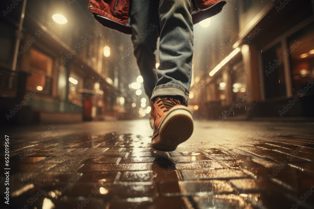 A person attempting to dance the moonwalk but ending up with a ...