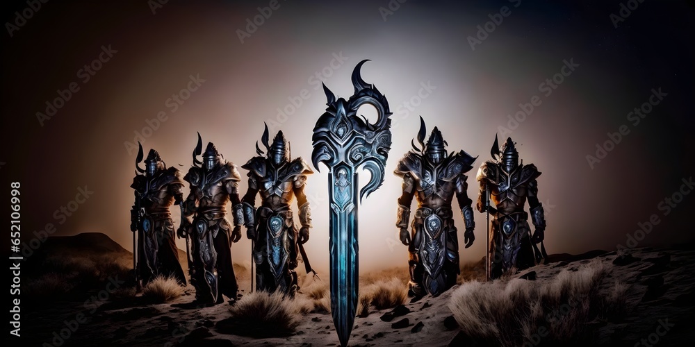 wideangle view forced perspective a group of diversified dd celestial ...