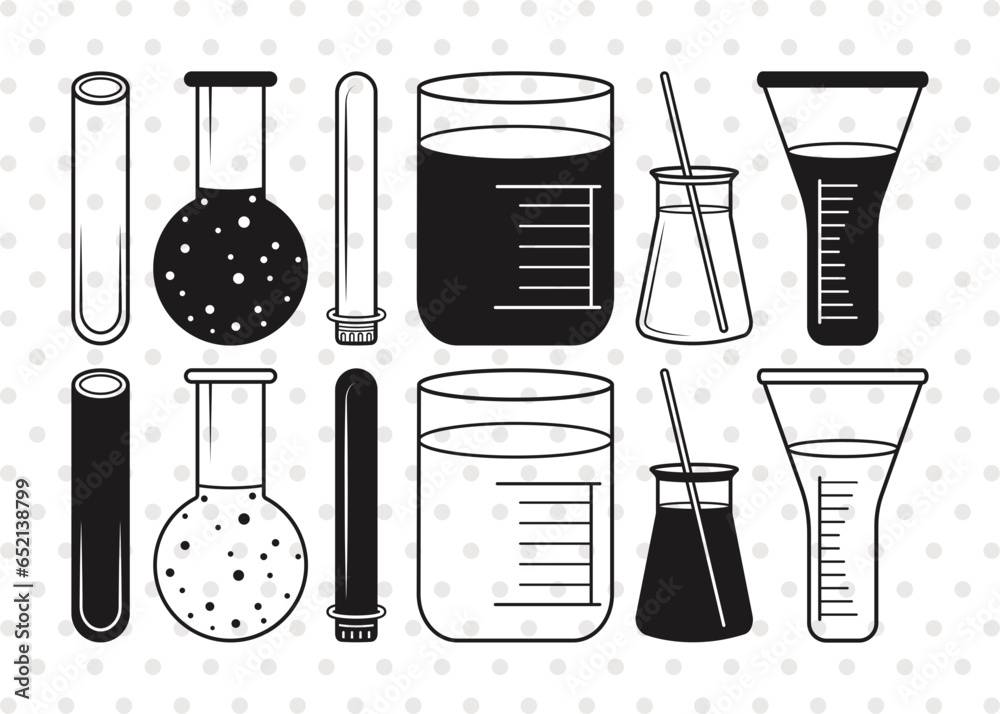 Test Tube Silhouette, Test Tube SVG, Chemistry Tools Svg, Test Tube ...