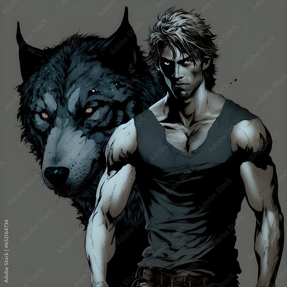 graphic novel image of 30 year old roman male bright eyes hard ...