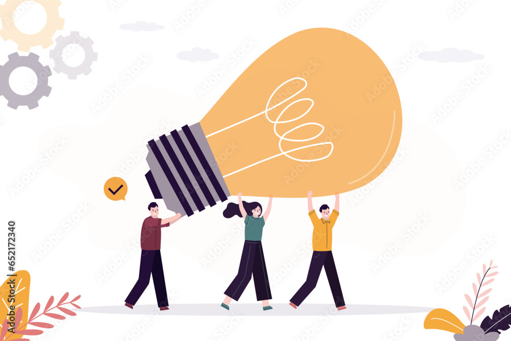 Business innovative solution, team brainstorming, pitching ideas ... Business innovative solution, team brainstorming, pitching ideas ...
