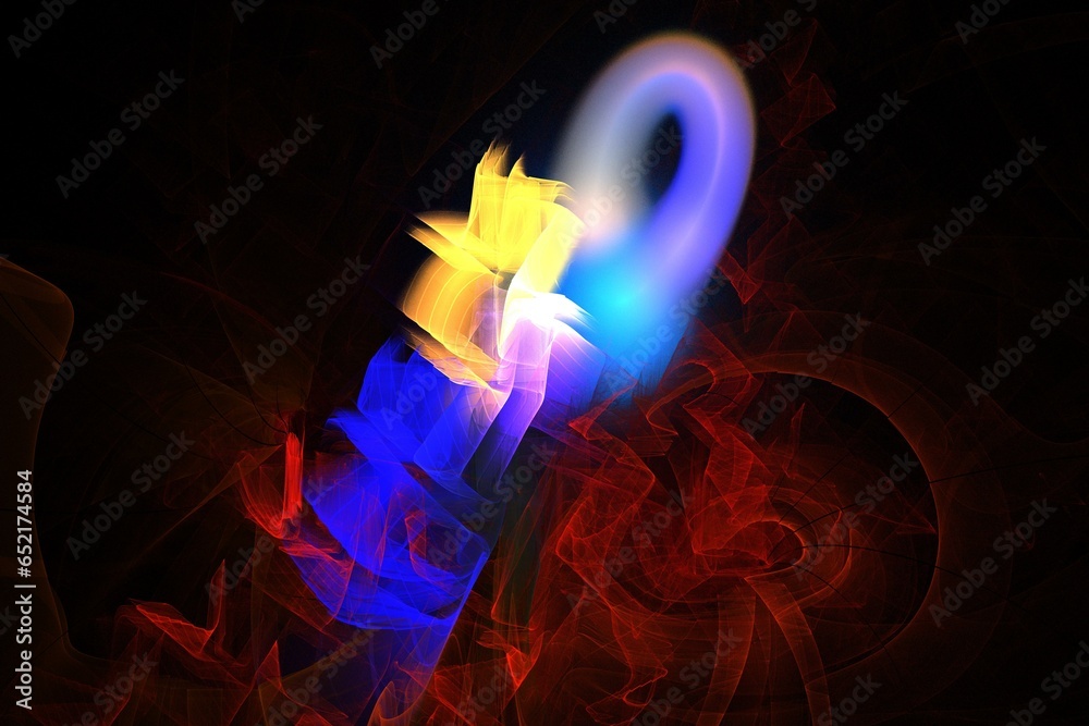 blue fire flames Stock Illustration | Adobe Stock