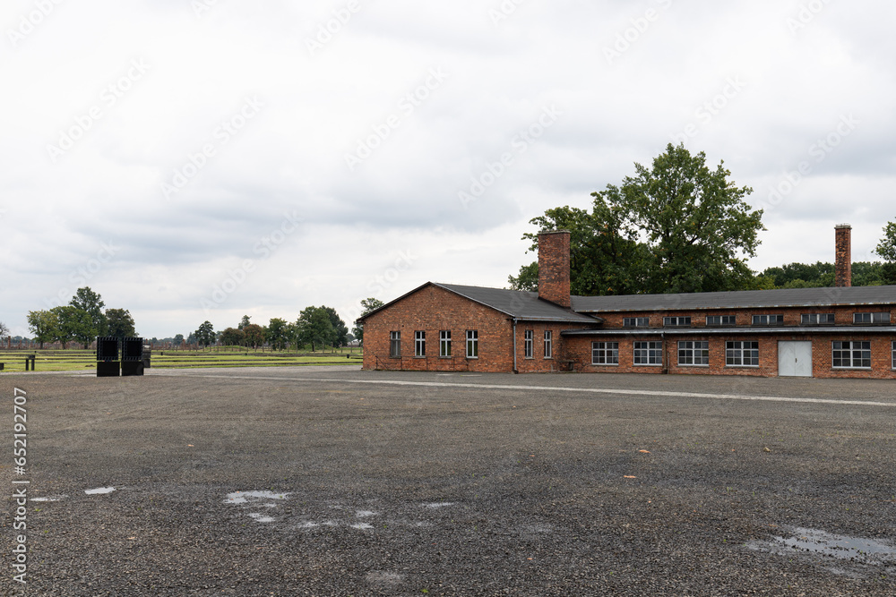 Auschwitz, Poland, September 18, 2021: The building of the Auschwitz ...
