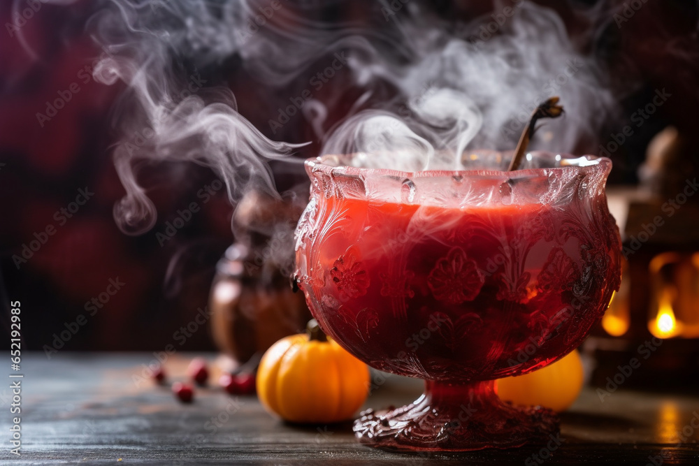 Spooky Witch's Brew Punch, a chilling concoction crafted by a sorceress ...