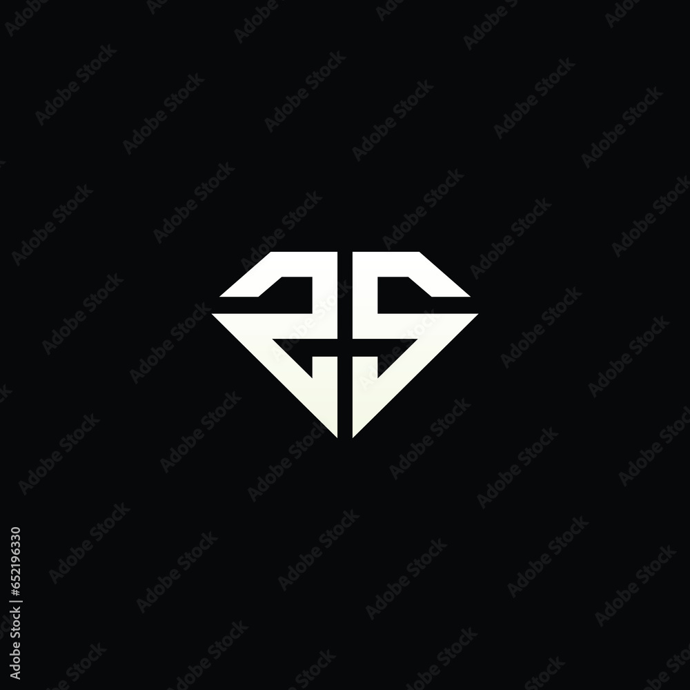 SS Diamond Logo Design. Letter S Logo Stock Vector | Adobe Stock
