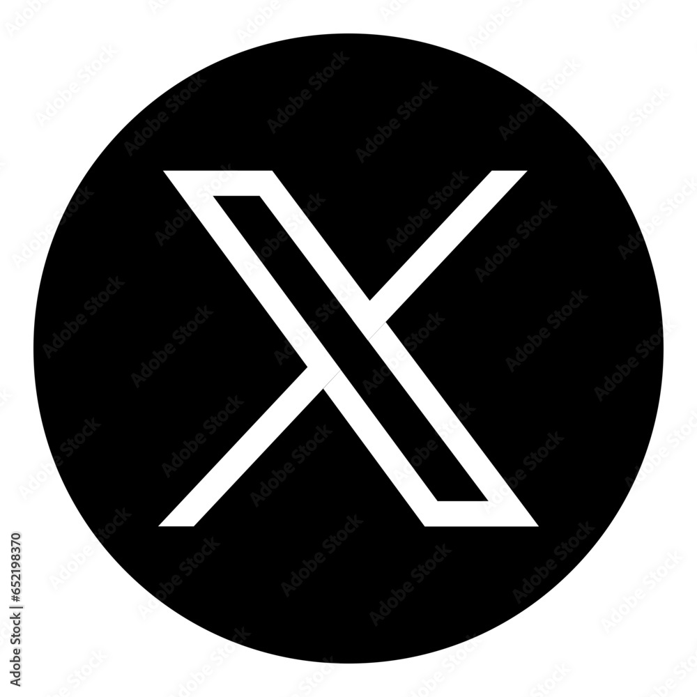 X logo.Twitter new logo . Twitter icons.Twitter X logo Stock Vector ...