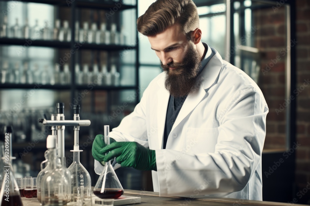 Portrait confident mature man male student scientist professional ...