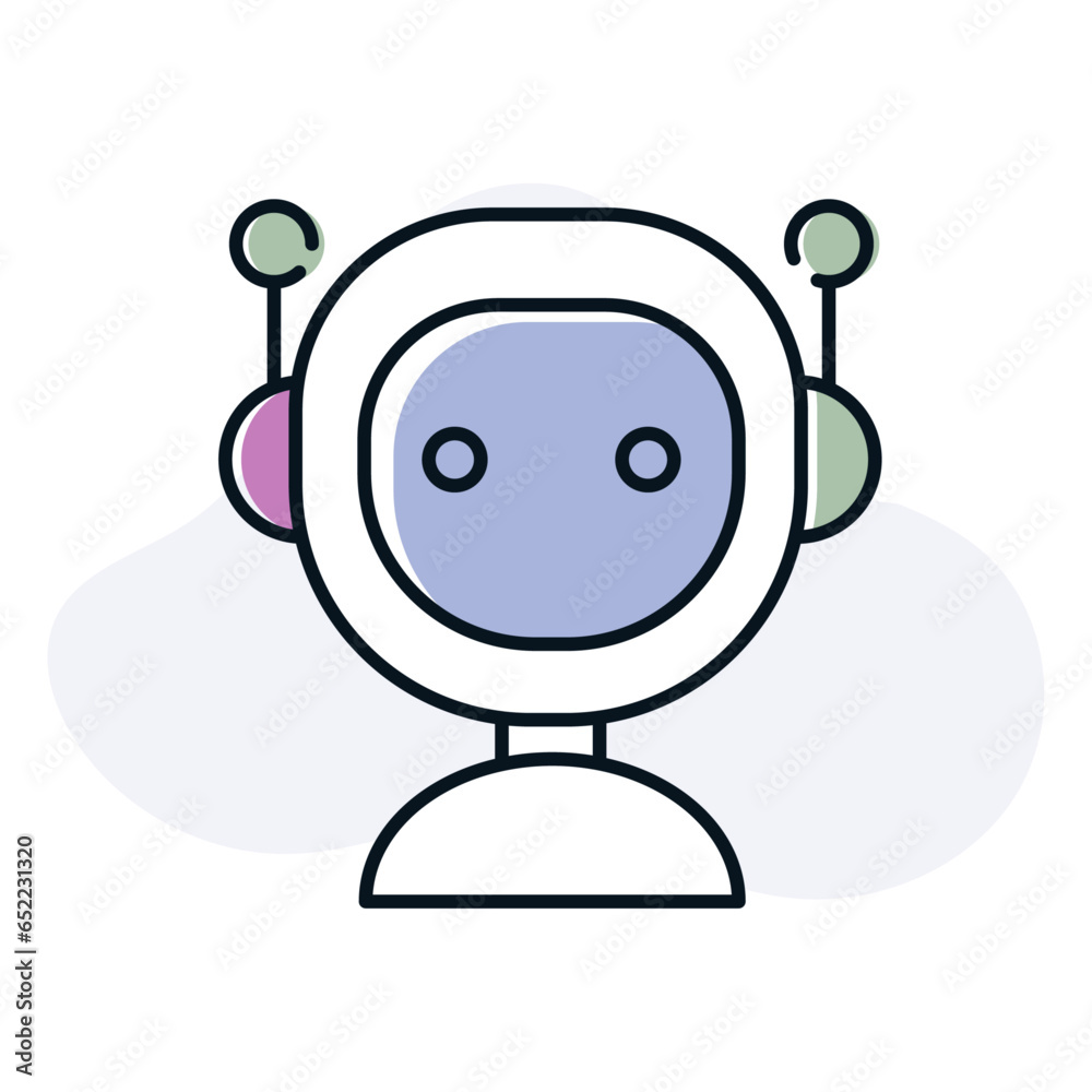 Explore the world of robotics with this visual symbol. Representing ...