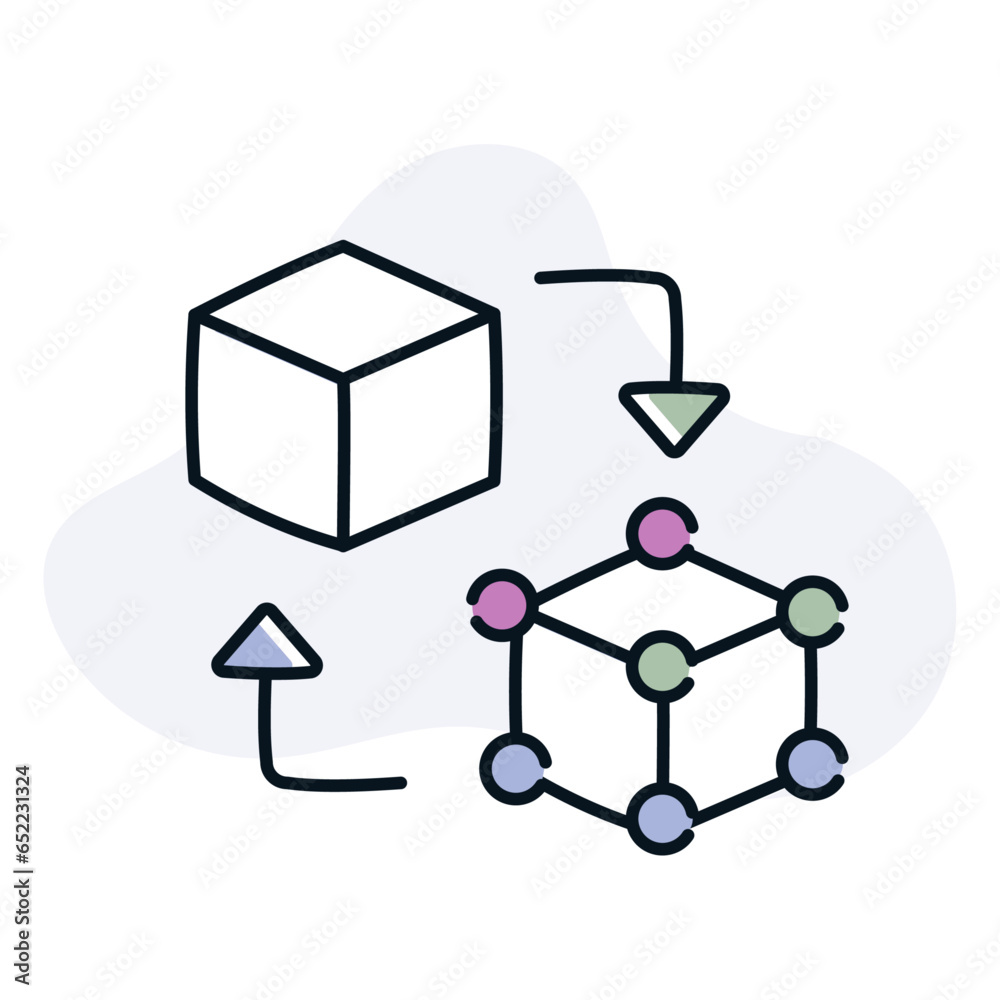 Explore The Concept Of Digital Twins With This Symbolic Icon Representing Virtual Replicas Of