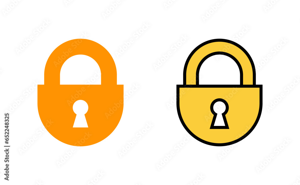 Lock icon set for web and mobile app. Padlock sign and symbol. Encryption icon. Security symbol ...