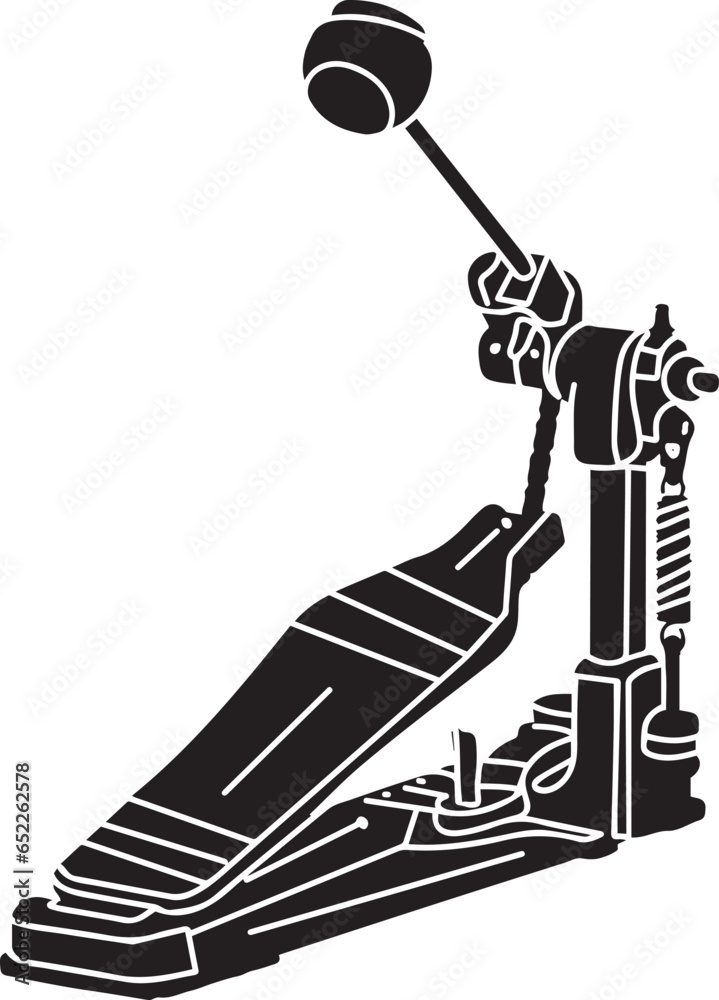 Drumming Equipment Icon - Isolated Pedal Vector Art, Vector ...