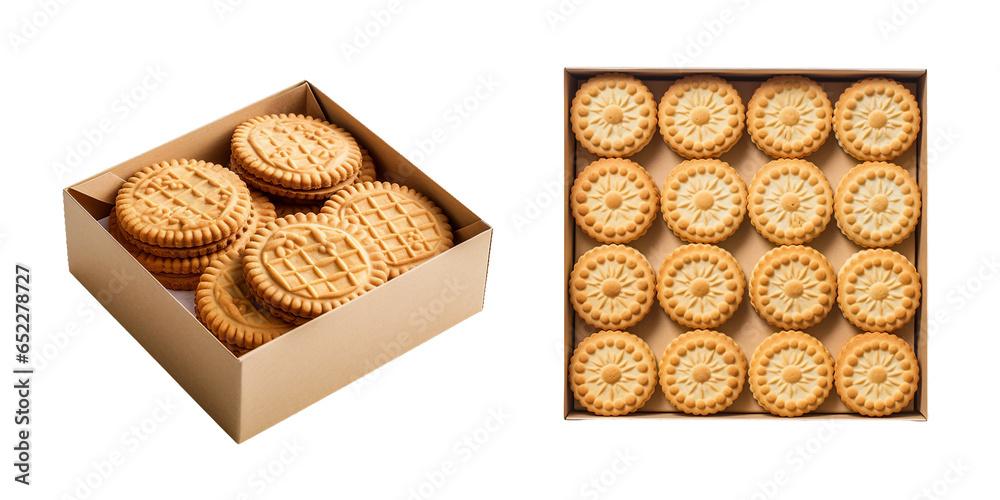 packaged Biscuits, transparent background, isolated image, generative ...