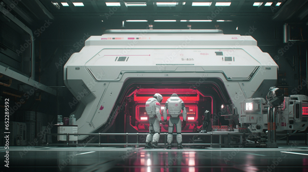 Astronaut Space Mission Capsule Pilot Lab Habitat Space Station ...