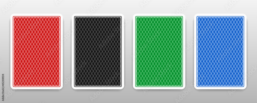 Playing cards back side. Vector illustrator. Stock Vector | Adobe Stock