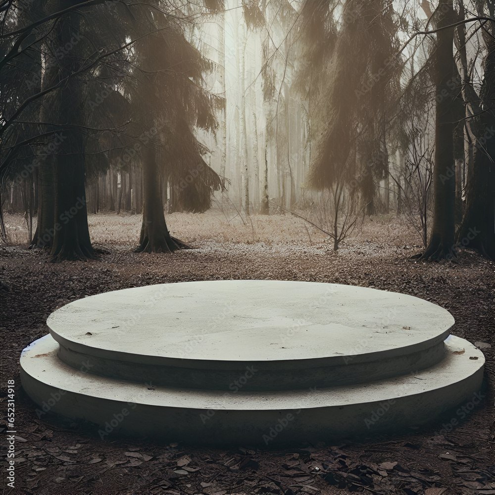 Dark Gothic Spooky Fantasy Stone Marble Empty Flowers Stand Monument ...