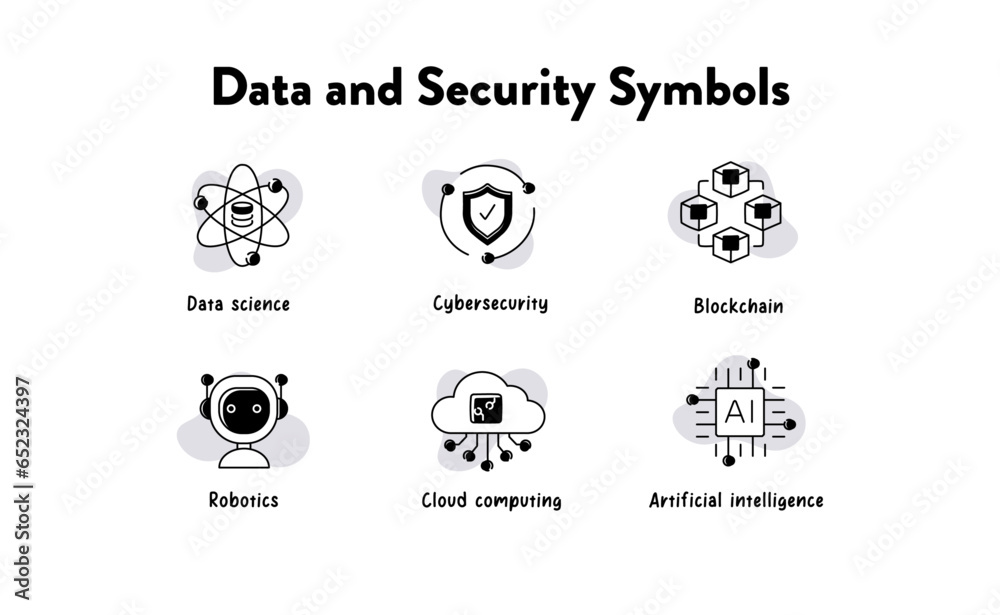 Visualize data science and cybersecurity with this symbol collection ...