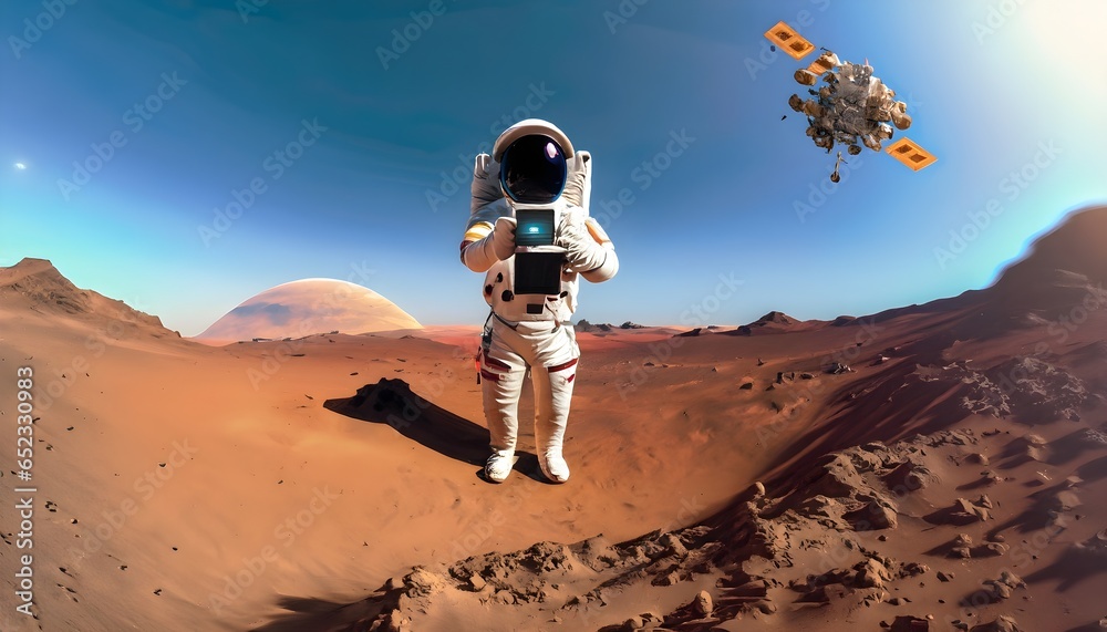 person in the desert wallpaper a selfie on Mars after the momentous ...