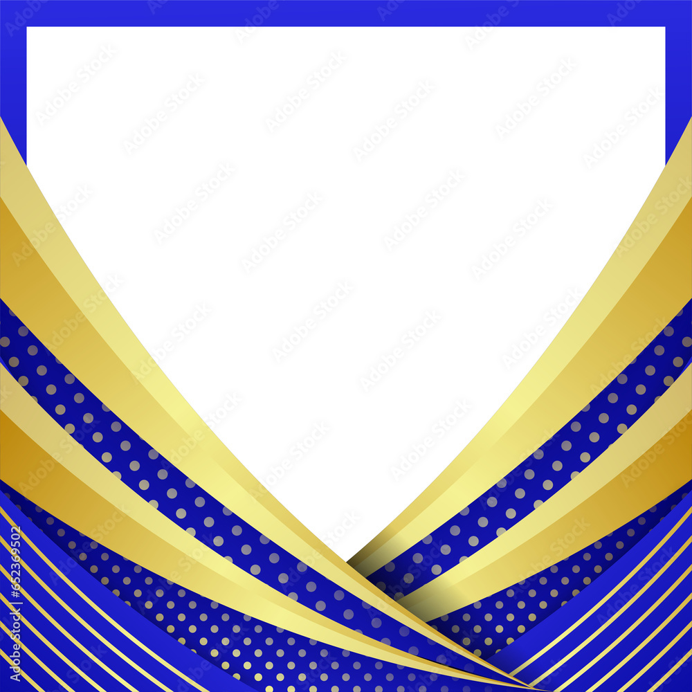 blue border luxury transparent background awards design template Stock ...