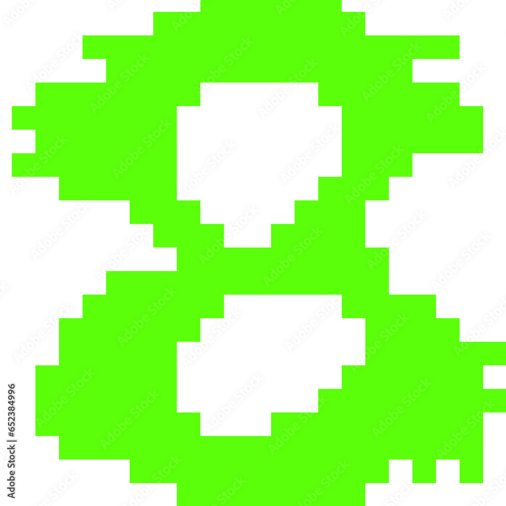 Minecraft, numbers, numbers, Arabic numbers, frame, square, green ...