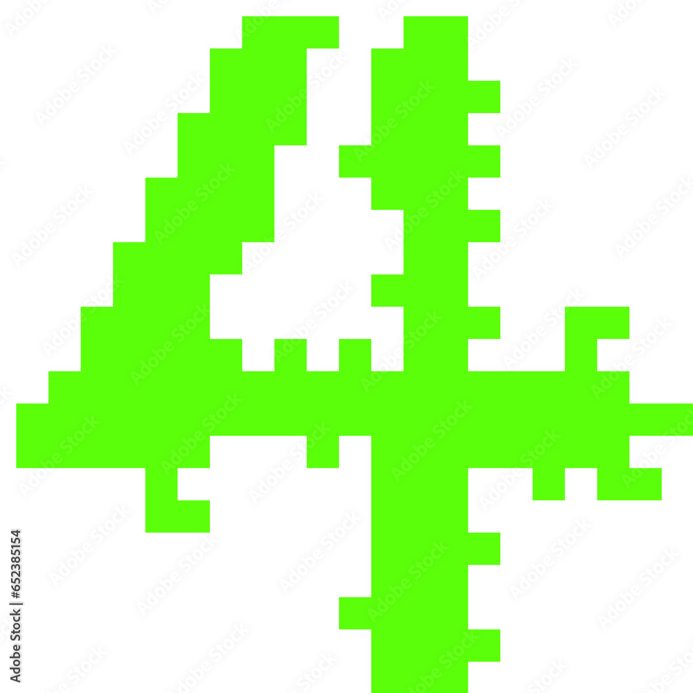 Minecraft, numbers, numbers, Arabic numbers, frame, square, green ...