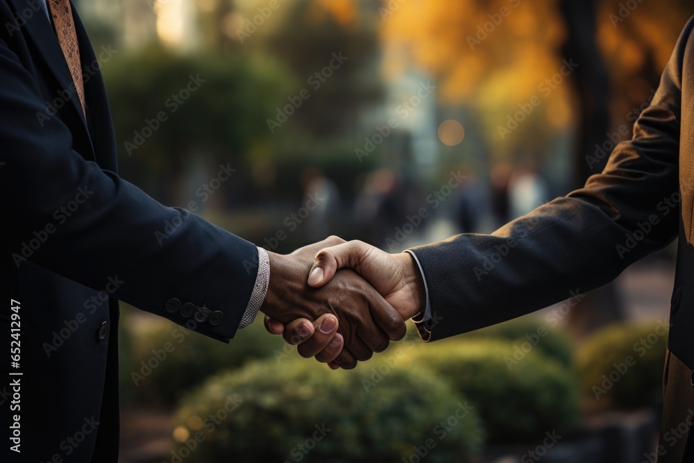 Heartfelt bond between two people: handshake, friendship, love ...