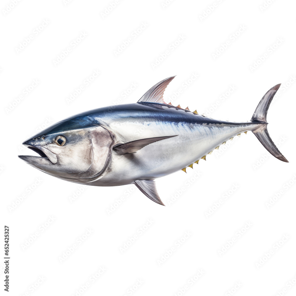 Albacore tuna, side view in an Aquatic-themed, photorealistic ...