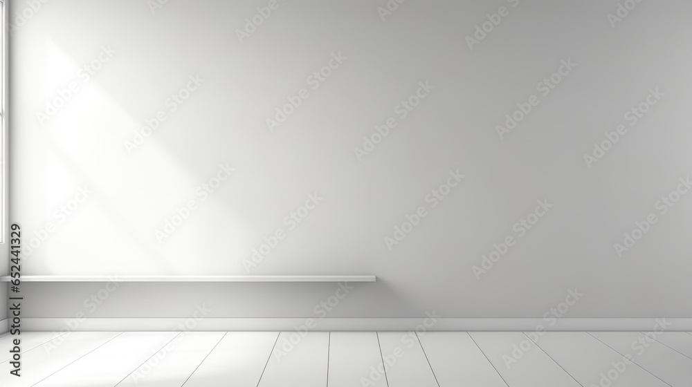 An empty, superflat light grey background with gentle light and shadows ...