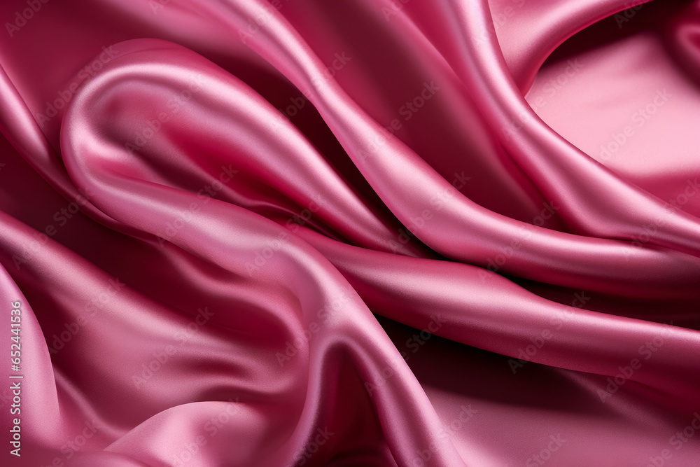 Macro photography revealing the lustrous folds and sheen of Satin ...