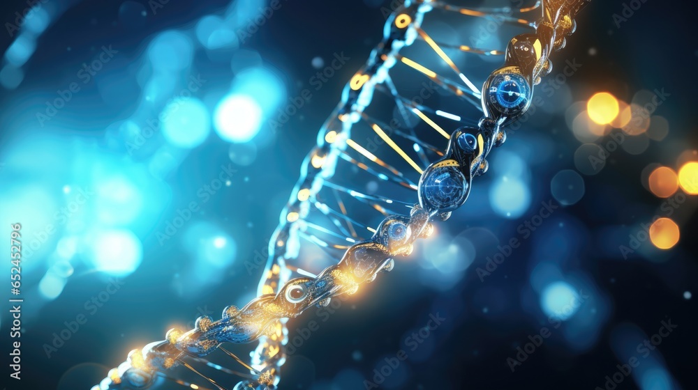the double helix DNA Deoxyribonucleic acid molecule containing genetic ...