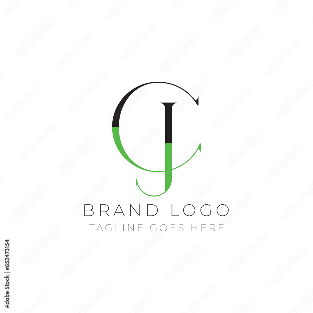 letter CJ logo,creative CJ logo,brand and company logo. Abstract letter ...