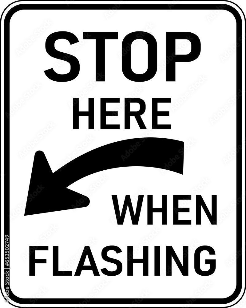 Transparent Vector graphic of a red usa No Parking Stop here when ...