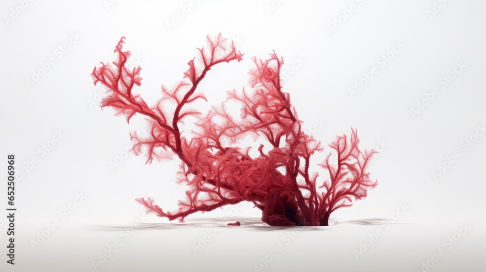 red algae on white background. Stock Illustration | Adobe Stock