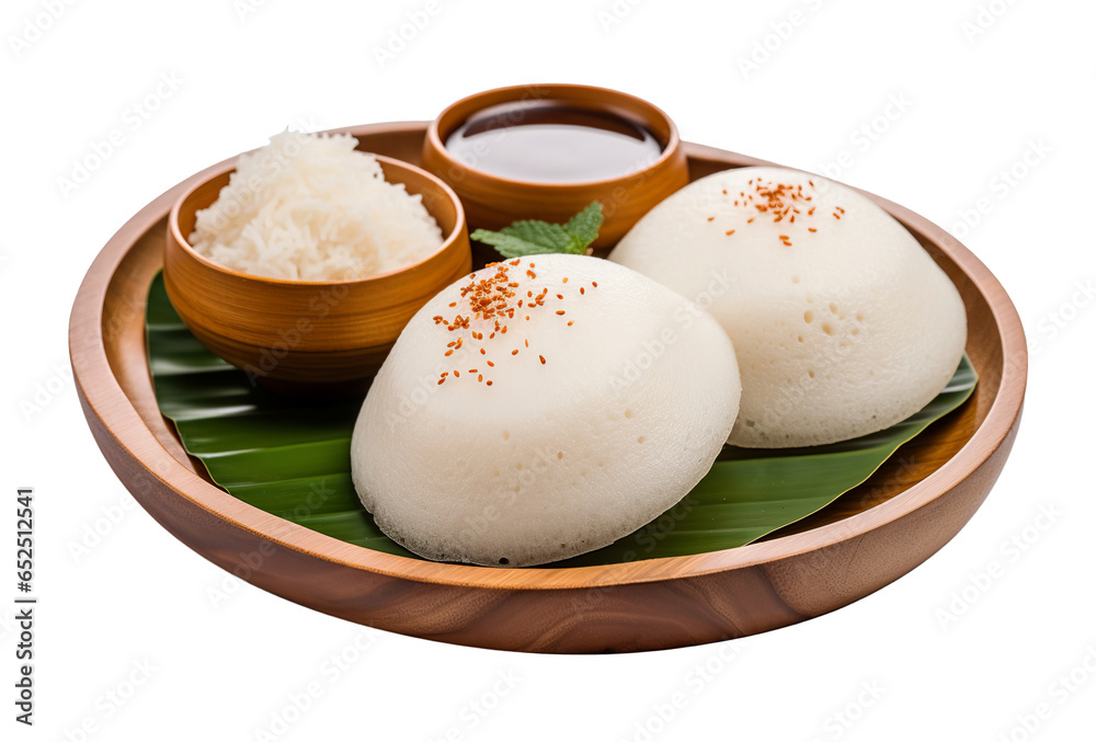 Indian food Idli on transparent background. Generative AI. Stock Photo ...