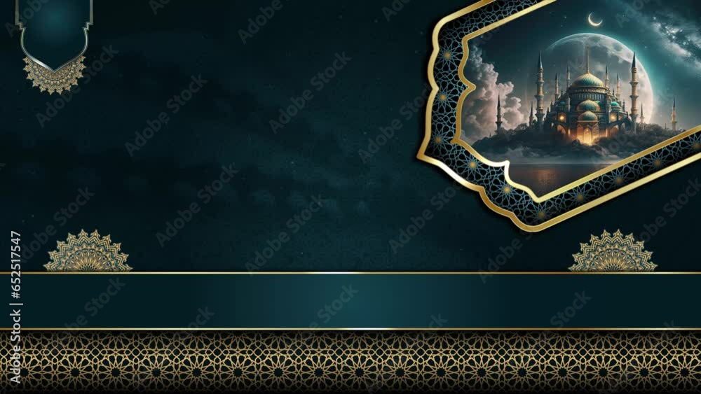 Vidéo Stock animated islamic background , muslim mosque , islamic video ...