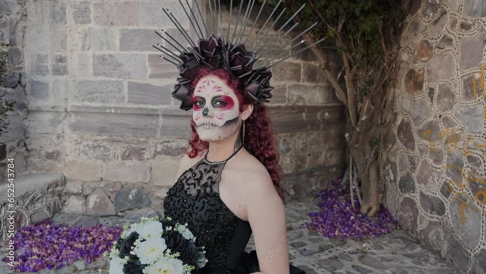 Captivating Red-Haired Catrina: Embracing the Mexican Day of the Dead ...