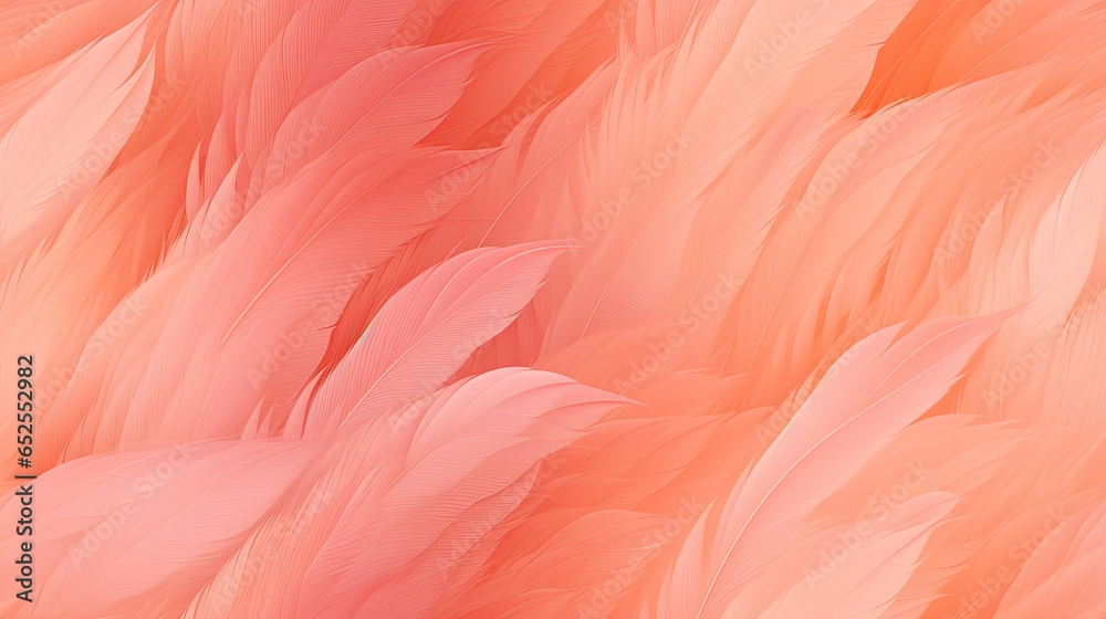 Beautiful soft pink orange color trends feather pattern texture ...