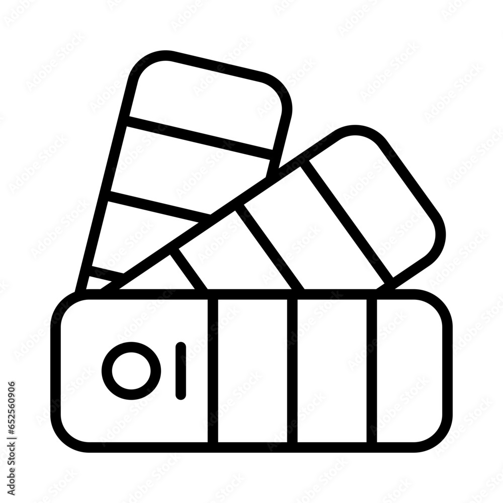 Color Selector Card. Color Card Fan Deck. Color Picker Tool Stock ...