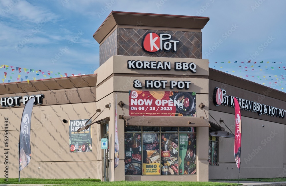KPOT Korean BBQ and Hot Pot storefront exterior in Houston, TX ...