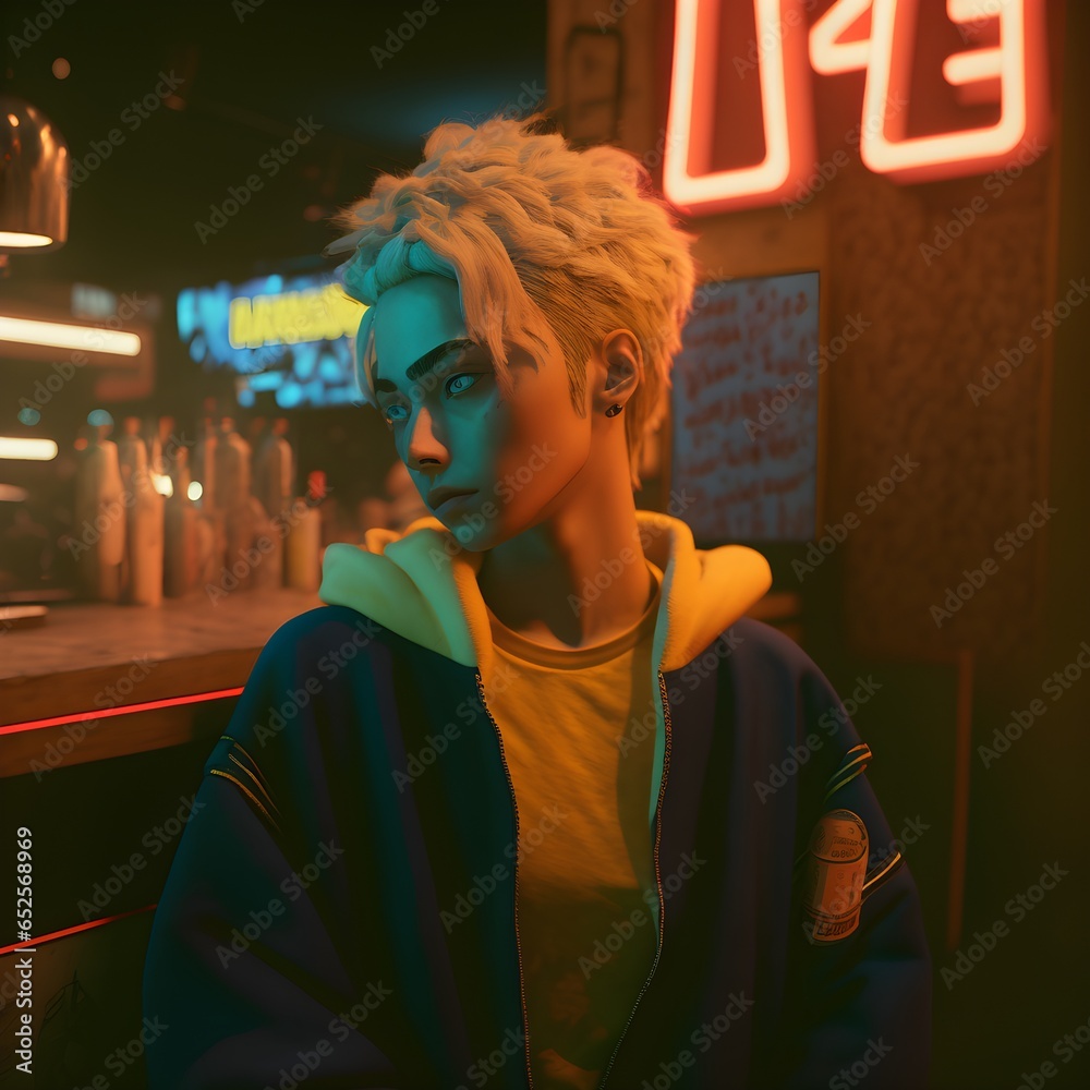 cyberpunk art render atmospheric hyperreal cinematic capture dramatic ...